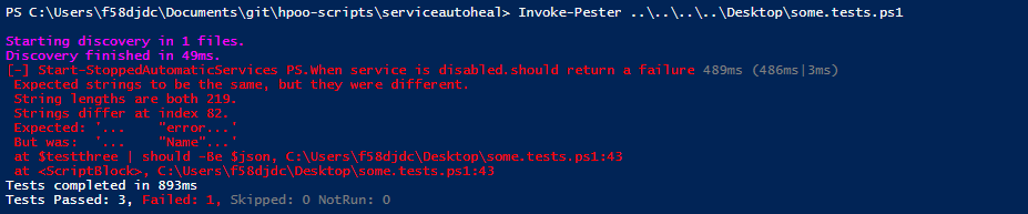 Pester not consistent when comparing embedded objects · Issue #1675 · pester/Pester · GitHub
