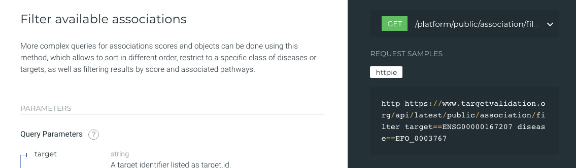 Delete API doc in Redoc, and keep Swagger only · Issue #119 · opentargets/issues · GitHub