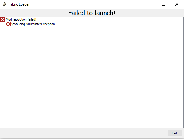 Fabric Modloader Not Generating A Crash Report File When Crashing While Opening Minecraft
