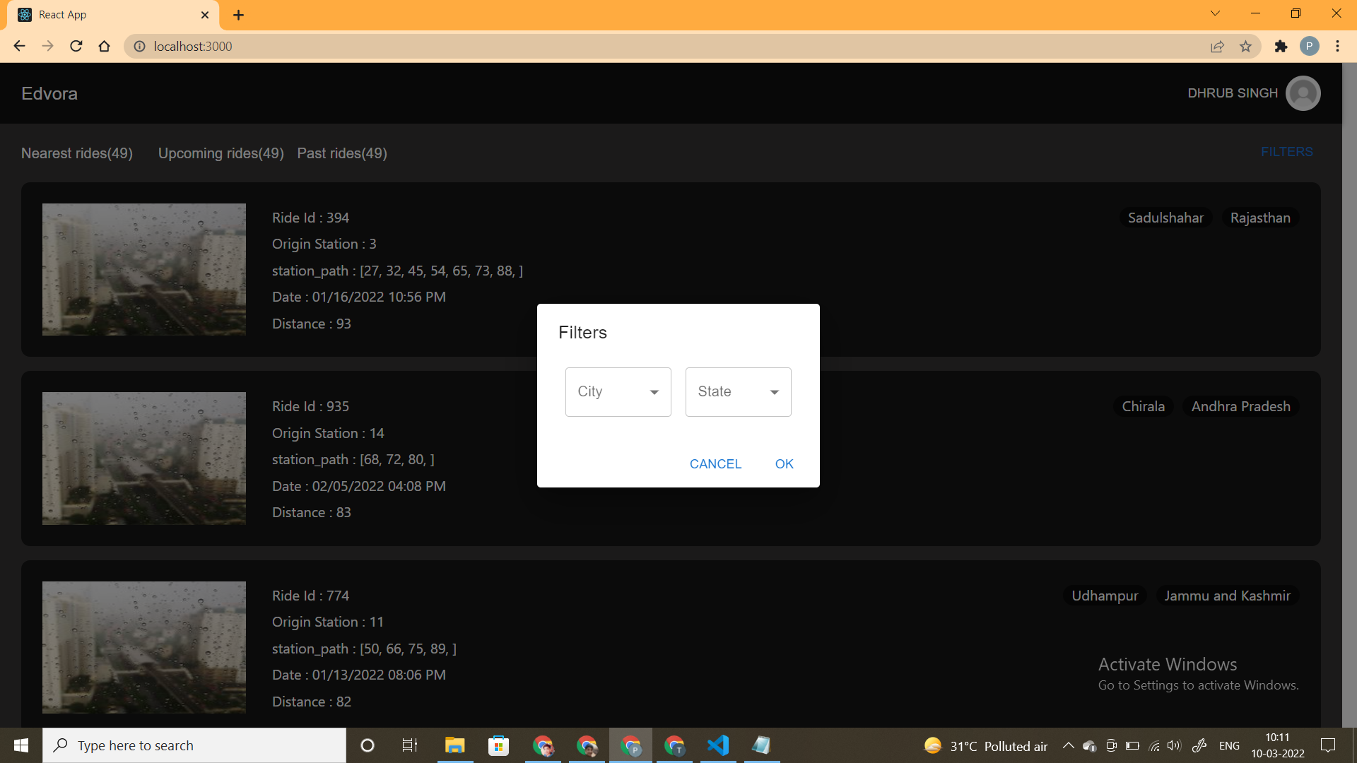 GitHub - Praduman2k19/rides