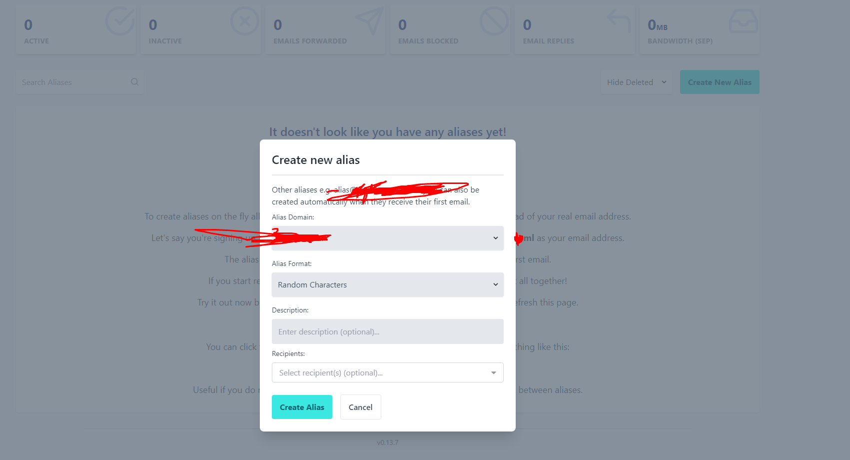 Can't create first alias · Issue #339 · anonaddy/anonaddy · GitHub