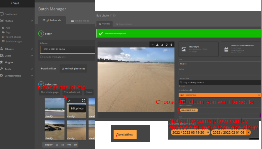 Select image as album cover - much too hidden · Issue #1877 · Piwigo/Piwigo · GitHub