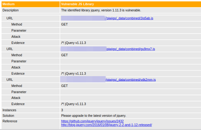 Vulnerability On Jquery 1113 · Issue 1889 · Piwigopiwigo · Github