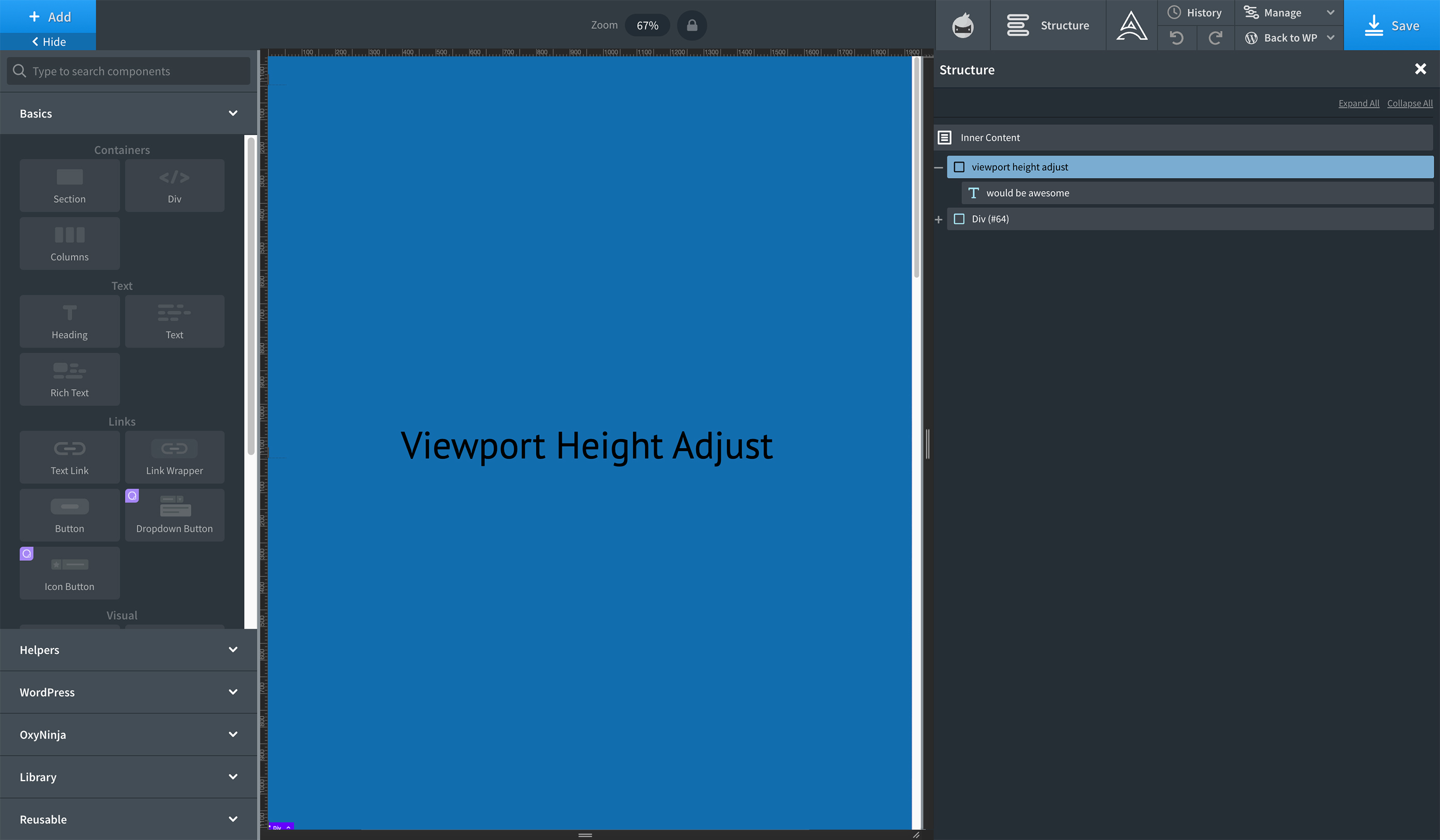 Viewport Height Adjust · Issue #2015 · soflyy/oxygen-bugs-and-features · GitHub