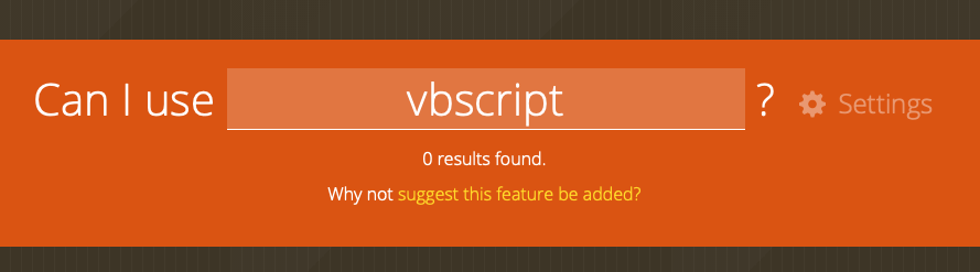 In The Year 2019 Could We Consider Removing Vbscript As A Possible Match For Tags In Xml