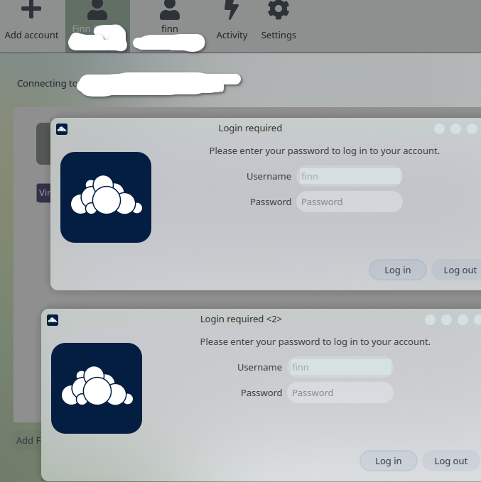 Show account name in "Login required" dialog · Issue #11014 · owncloud/client · GitHub
