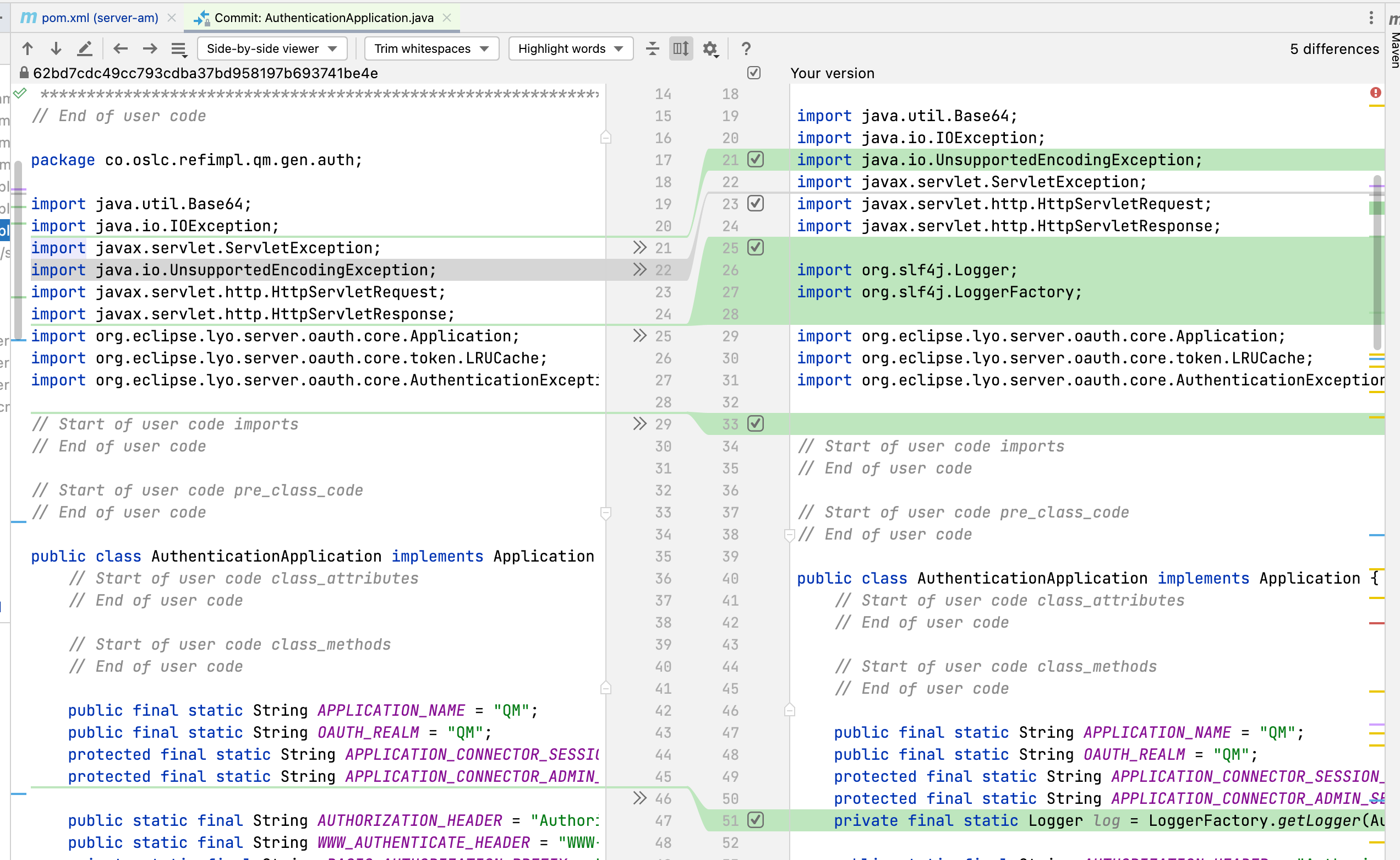 Auth log statement is not updated automatically · Issue #224 · eclipse ...