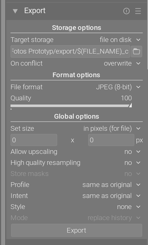 Obscure Parameters drop-down in "Open & Import" module · Issue #94 · aurelienpierreeng/ansel ...