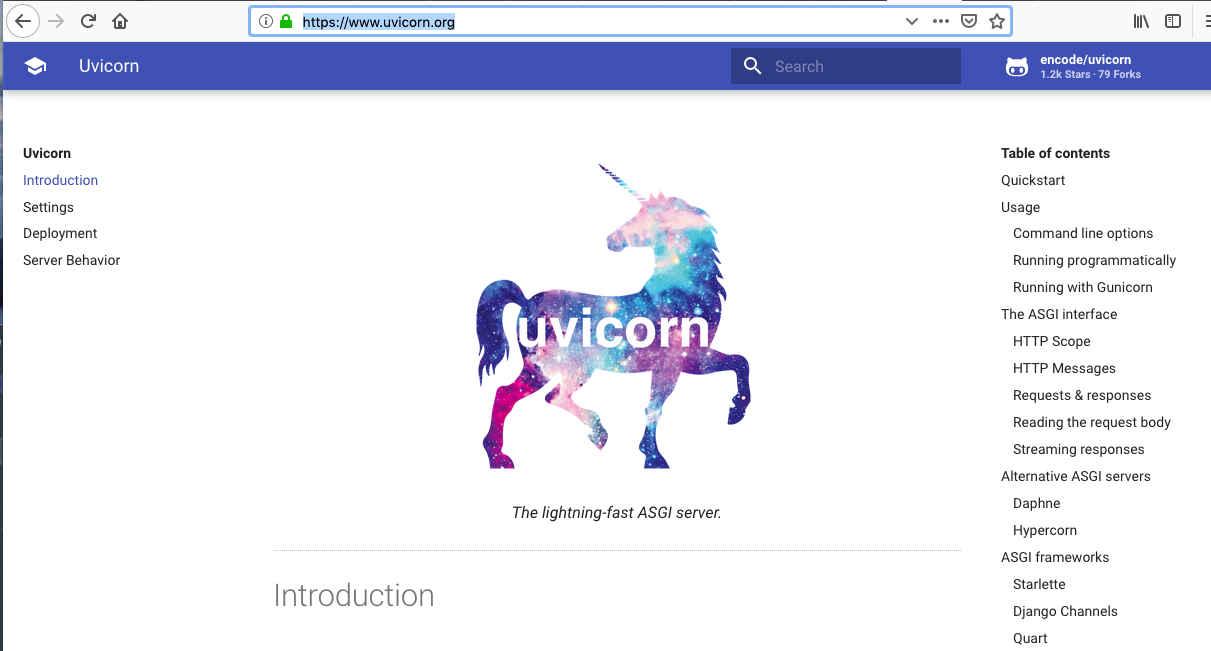 uvicorn.org · Issue #327 · encode/uvicorn · GitHub