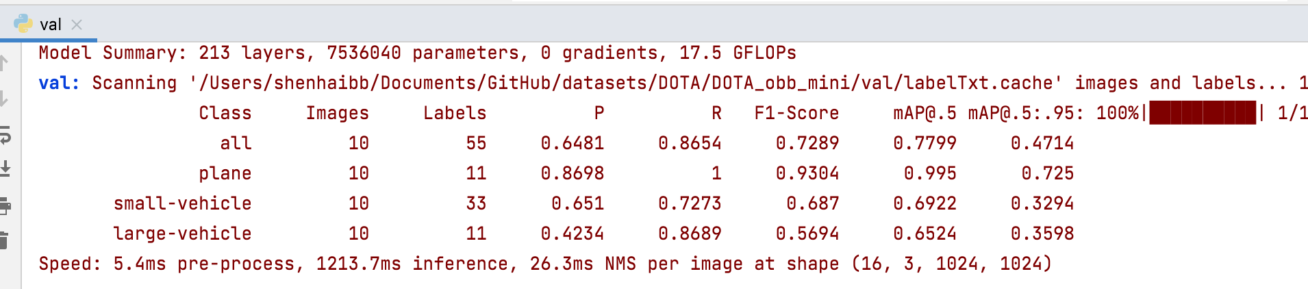 the value of confusion matrix is different from the one in terminal ...