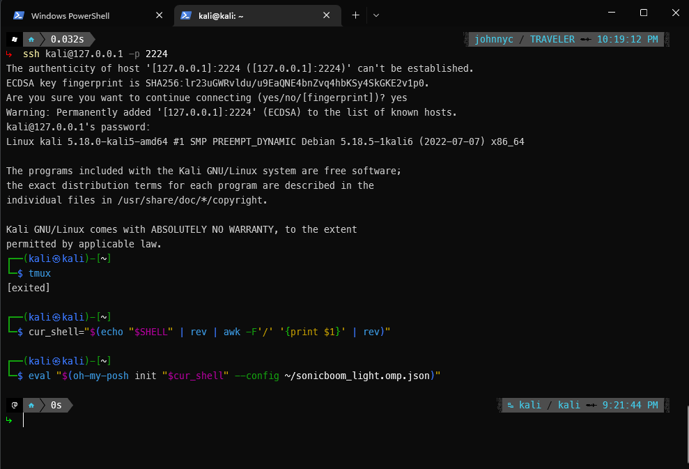 Sonicboom not perfectly working under tmux? · JanDeDobbeleer oh-my-posh ...