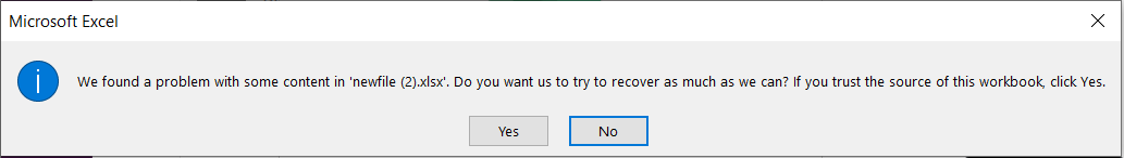 Excel Warning When Opening File After Some Worksheets Duplication · Exceljs Exceljs · Discussion