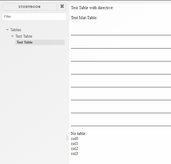 Problem rendering Mat-Table in Story · Issue #5111 · storybookjs ...