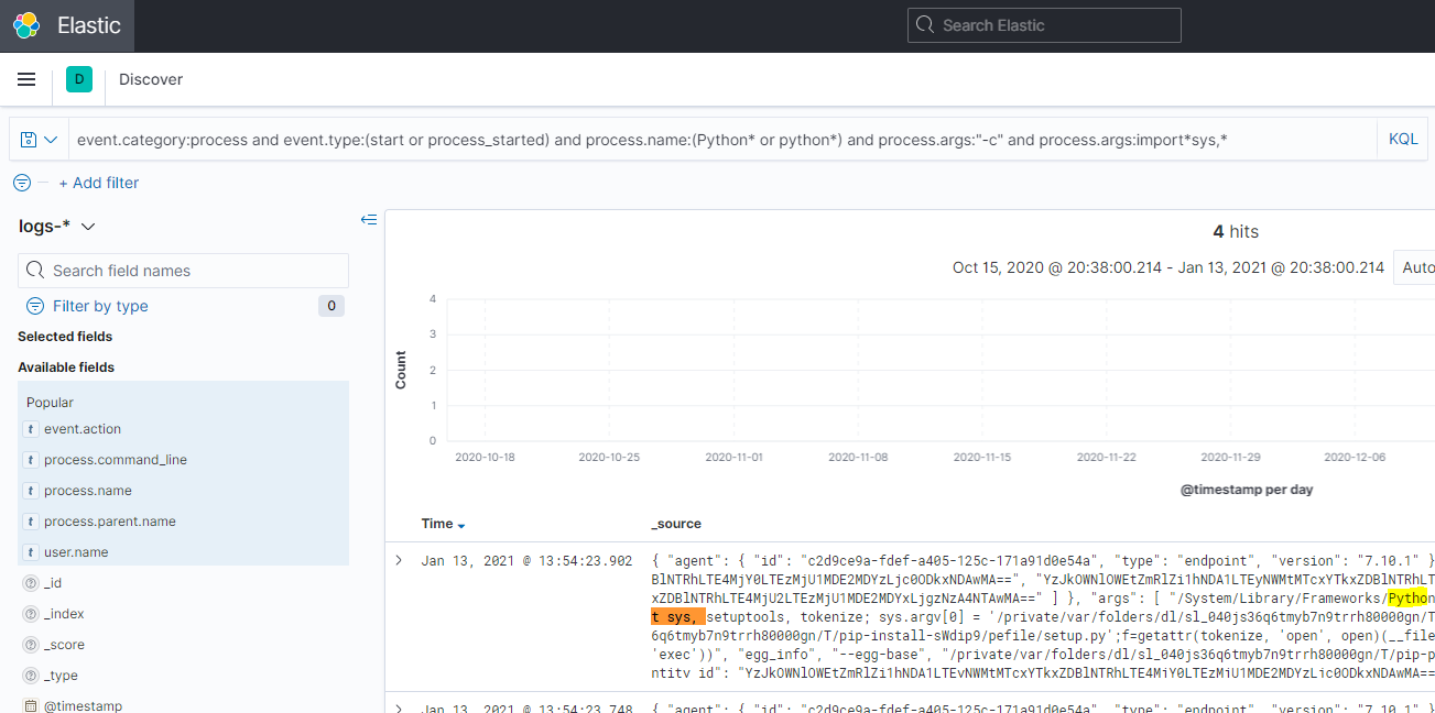 New Rule Suspicious Python Script Execution Via The Commandline · Issue 851 · Elastic