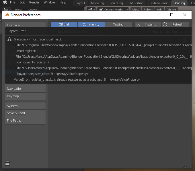 Can't be installed on Blender 2.83 · Issue #34 · Hubs-Foundation/hubs-blender-exporter · GitHub