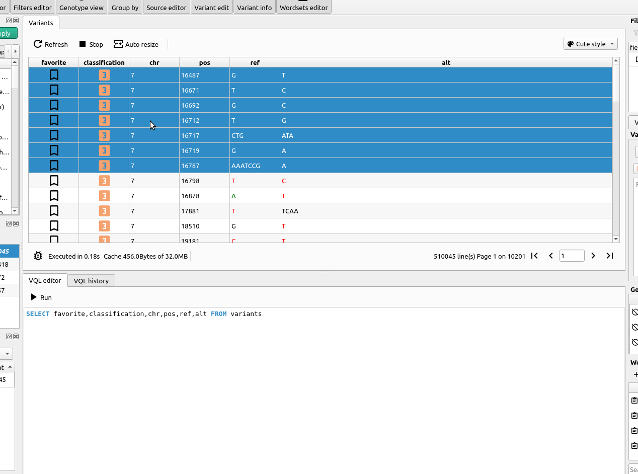 Make possible batch to tag Favorite and Classification with a selection of variants · Issue #264 ...