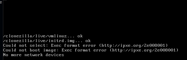 Clonezilla boot error · Issue #566 · ipxe/ipxe · GitHub