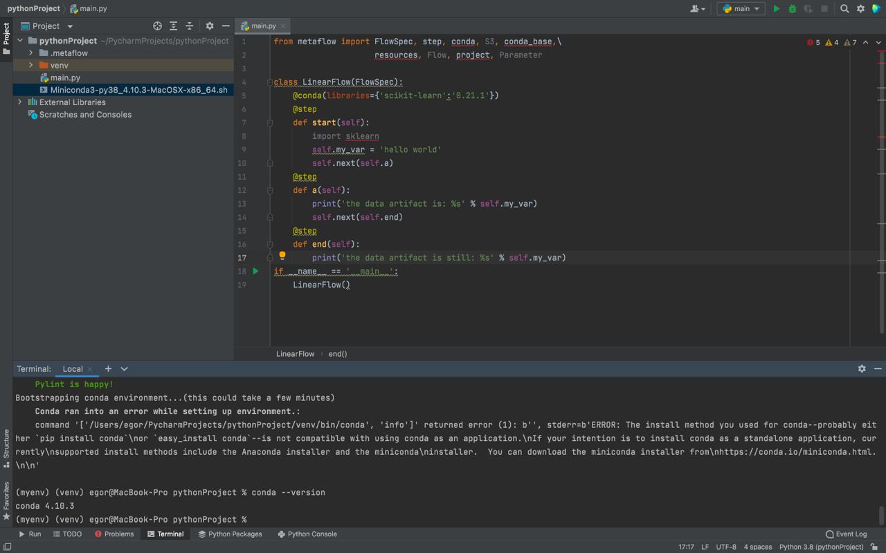 Problem with @conda · Issue #839 · Netflix/metaflow · GitHub