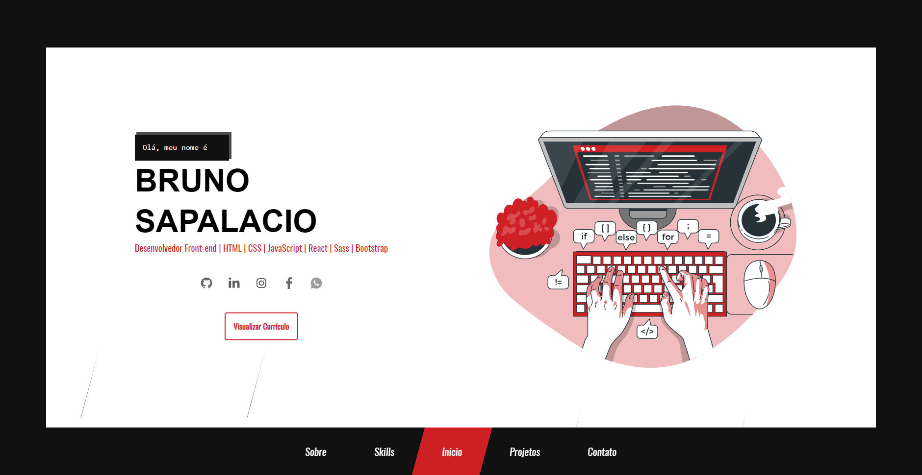 GitHub - BrunoSapalacio/Portfolio: Portfólio pessoal desenvolvido em ...