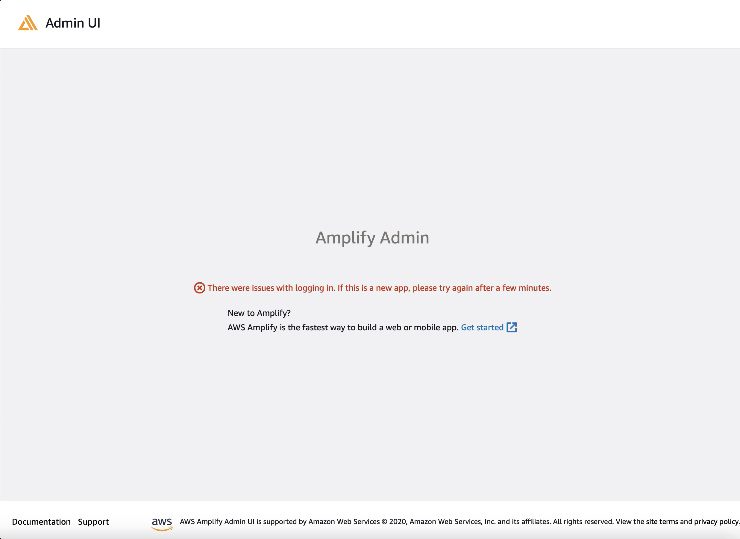 Issues logging in to Admin UI after creating backend environment on Amplify · Issue #122 · aws ...