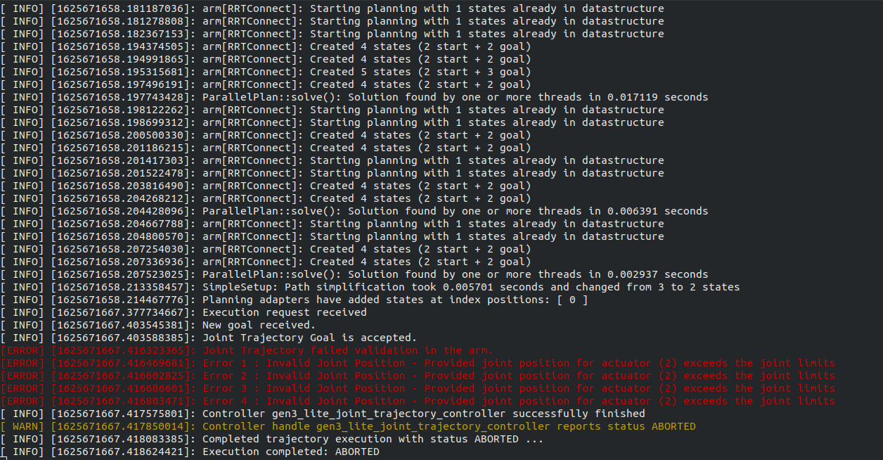 Error in launching kortex driver from "roslaunch kortex_driver kortex_driver.launch" · Issue ...