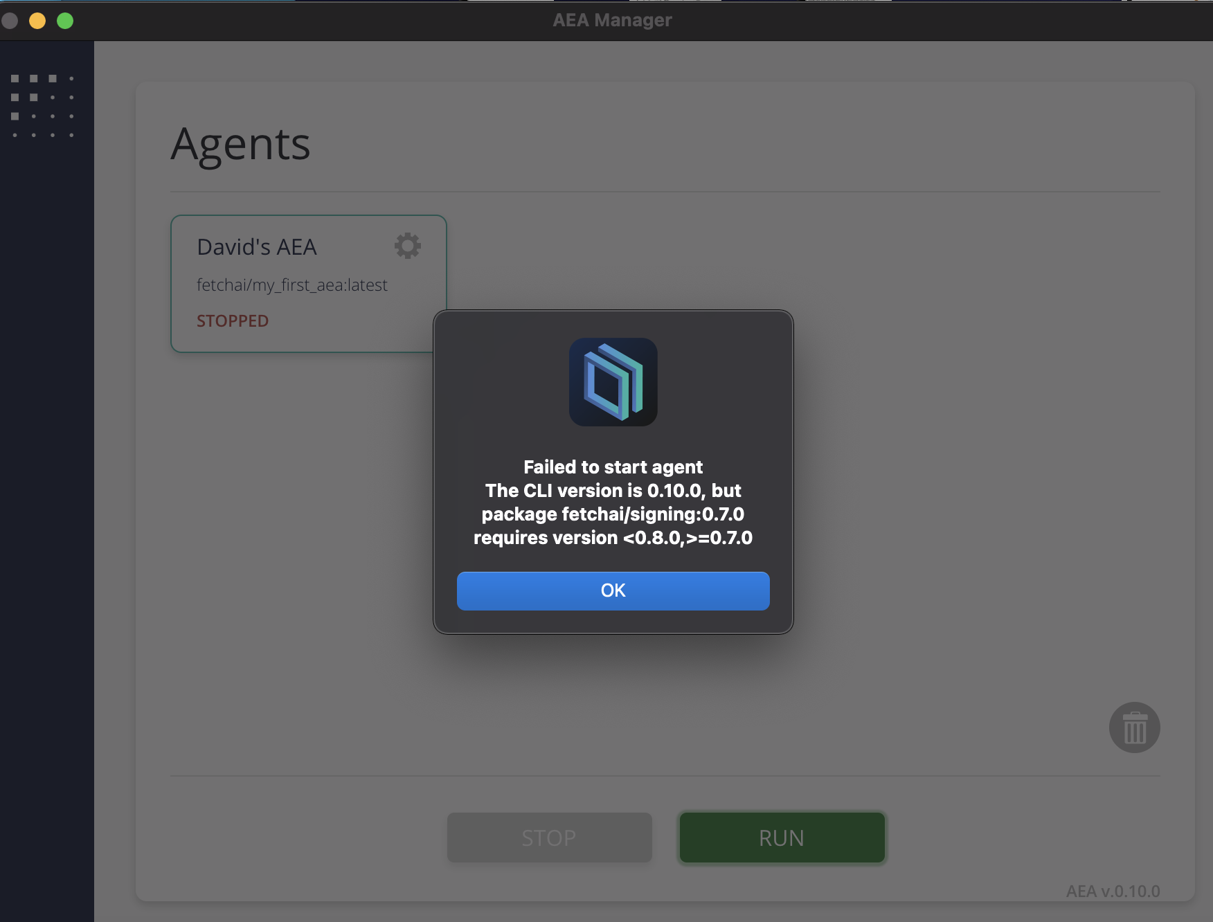 Mam The Agent Re Created Successfully From Save But Failed To Start Because Component Is