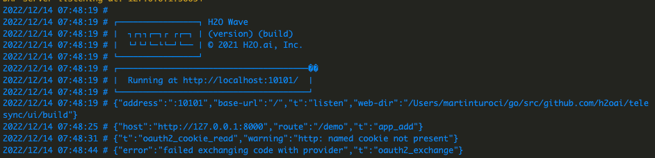 OIDC integration does not log error messages · Issue #1761 · h2oai/wave · GitHub