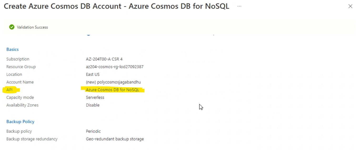 Lab 4 CosmosDB - Screenshot update · Issue #578 · MicrosoftLearning/AZ-204 ...