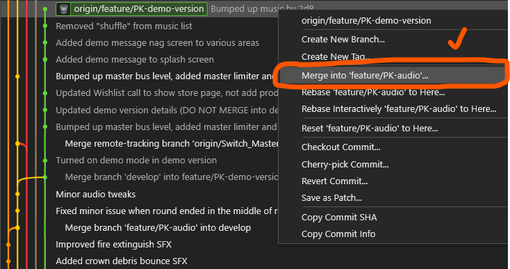 [Feature Request] allow right-click merge with specific commits in history · Issue #795 · fork ...