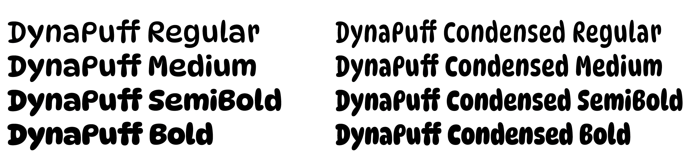 Add DynaPuff · Issue #4357 · google/fonts · GitHub