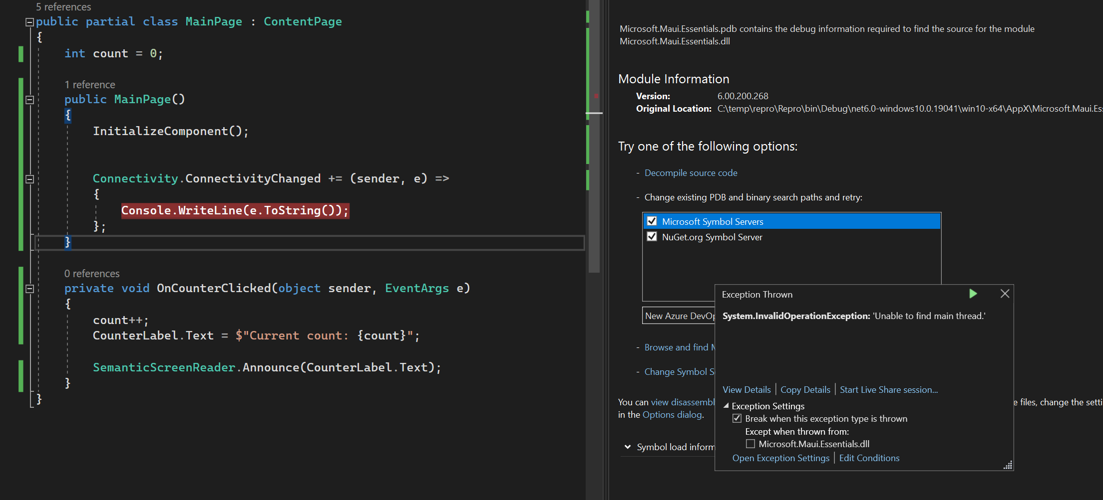 Connectivity.ConnectivityChanged is not working on Windows · Issue #5375 · dotnet/maui · GitHub