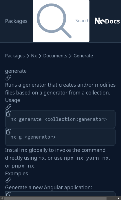 Broken UI layout in Nx Dev documentation · Issue #15271 · nrwl/nx · GitHub