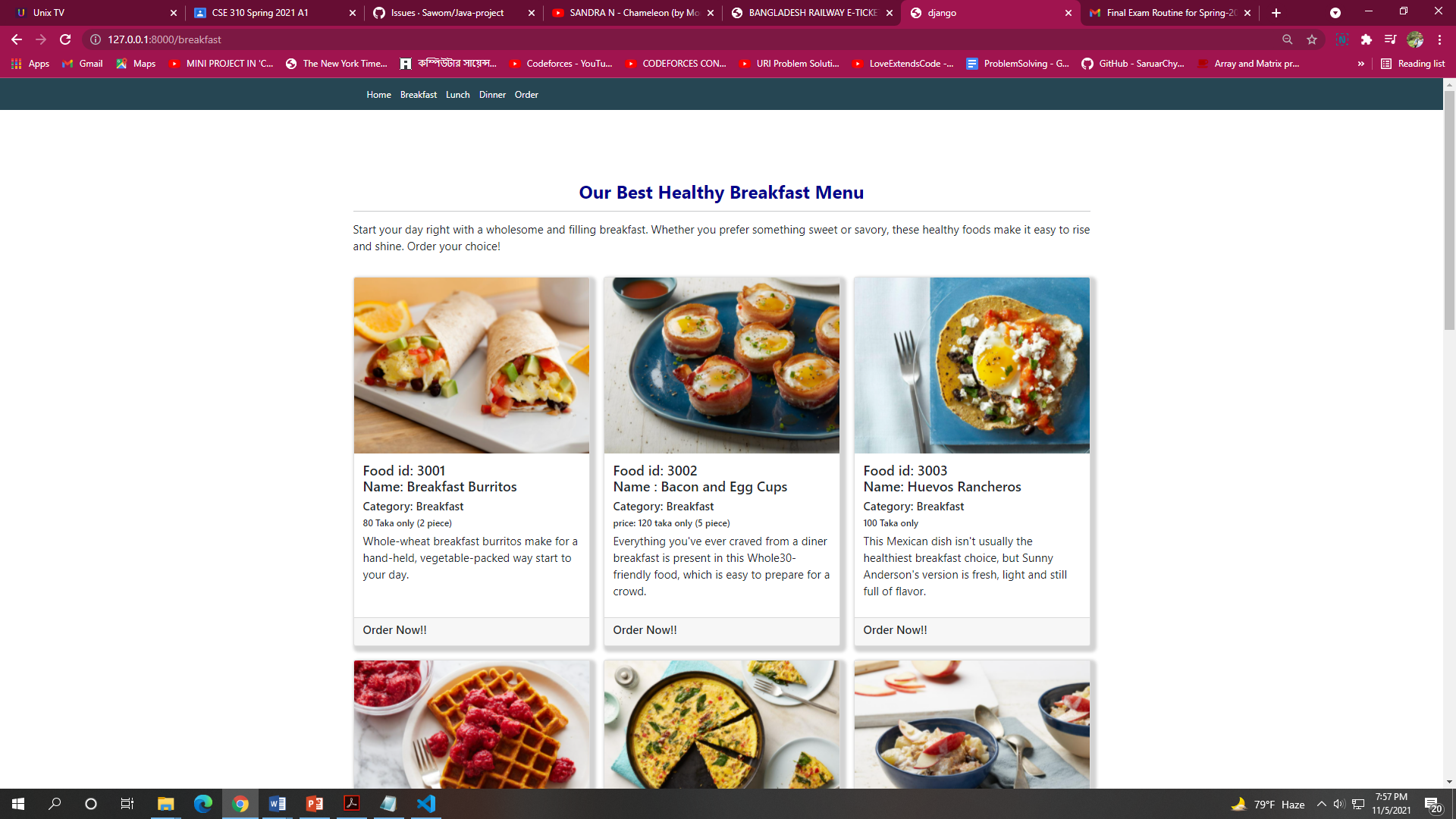 GitHub - Sawom/FoodNetwork_DjangoProject