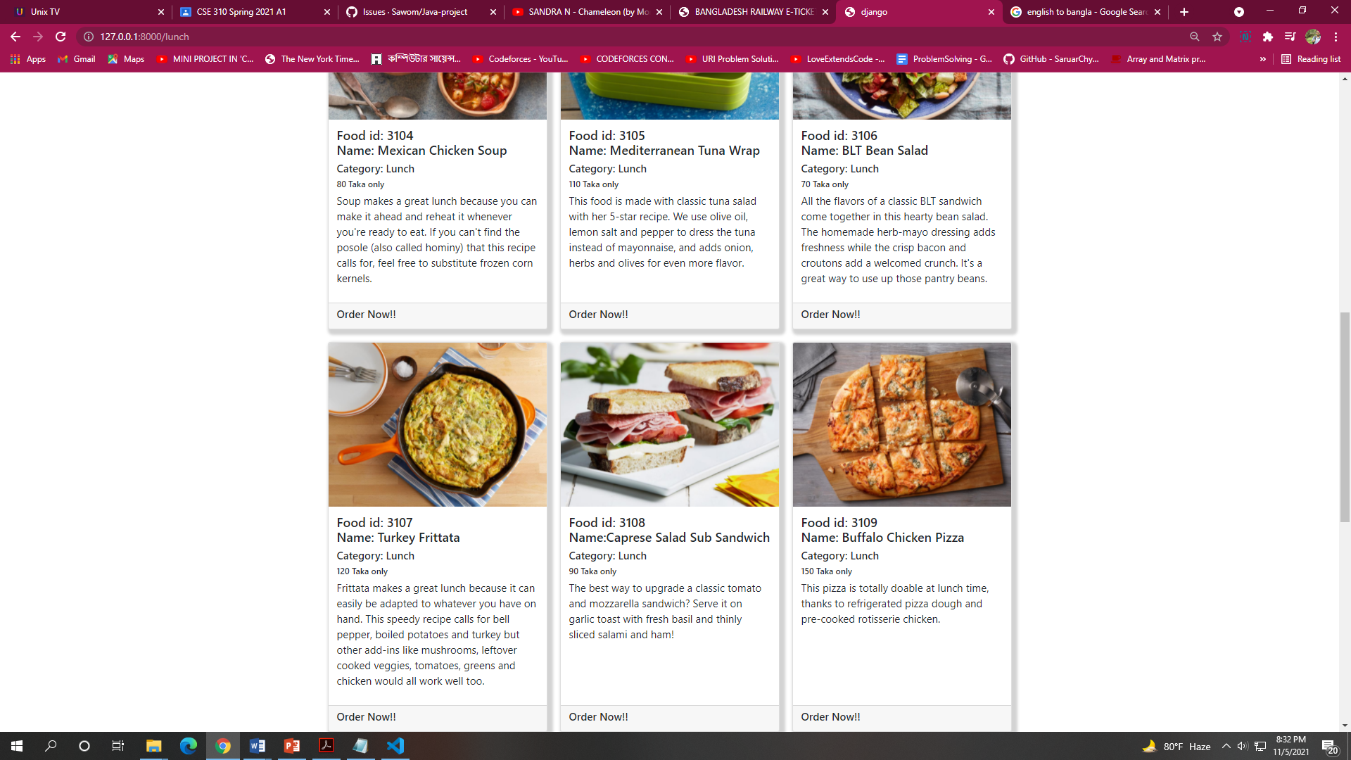 GitHub - Sawom/FoodNetwork_DjangoProject