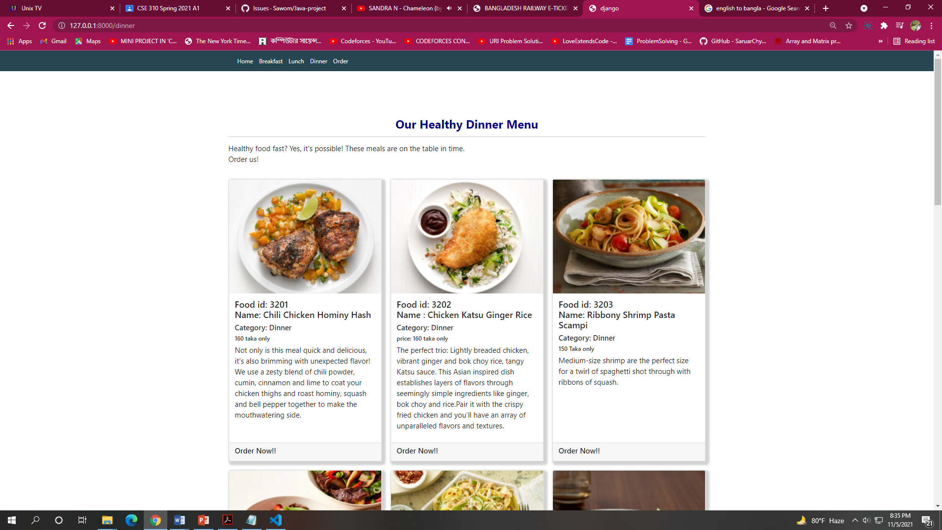 GitHub - Sawom/FoodNetwork_DjangoProject