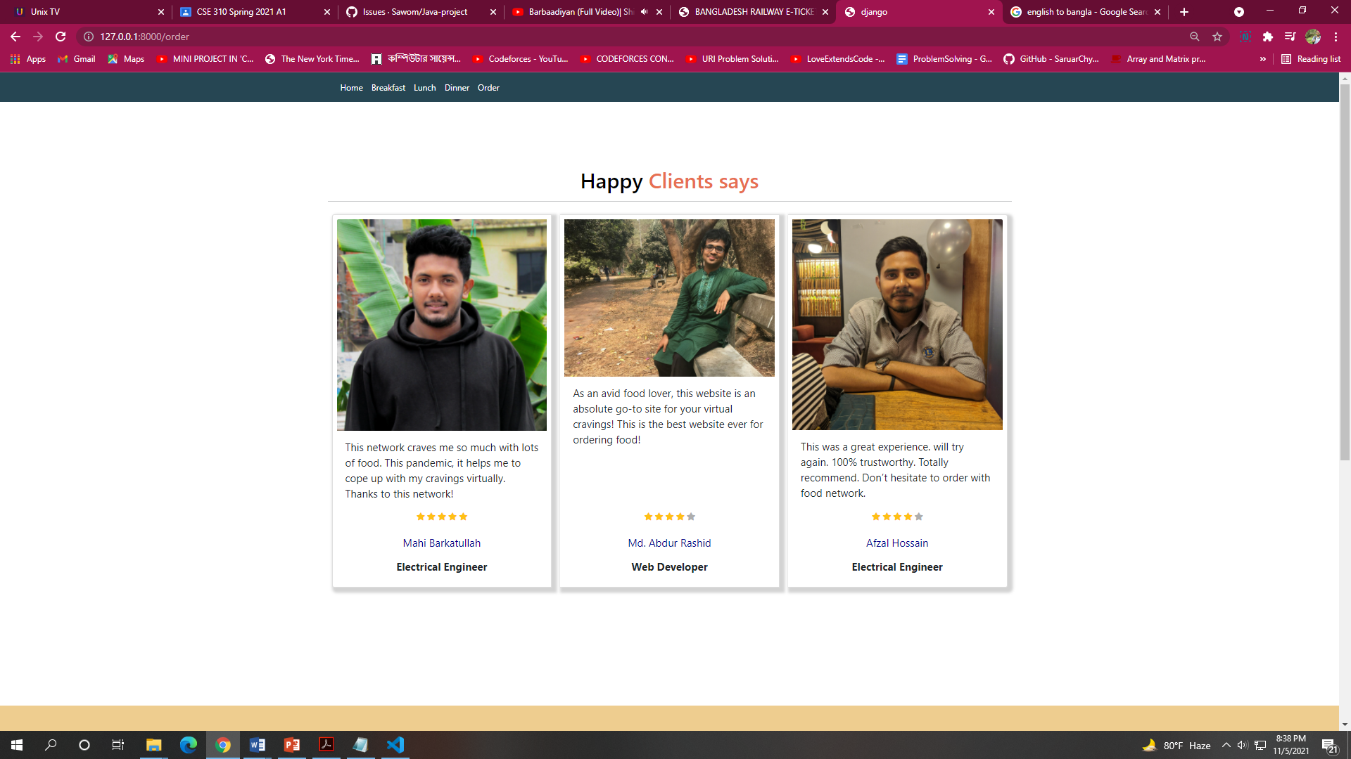 GitHub - Sawom/FoodNetwork_DjangoProject