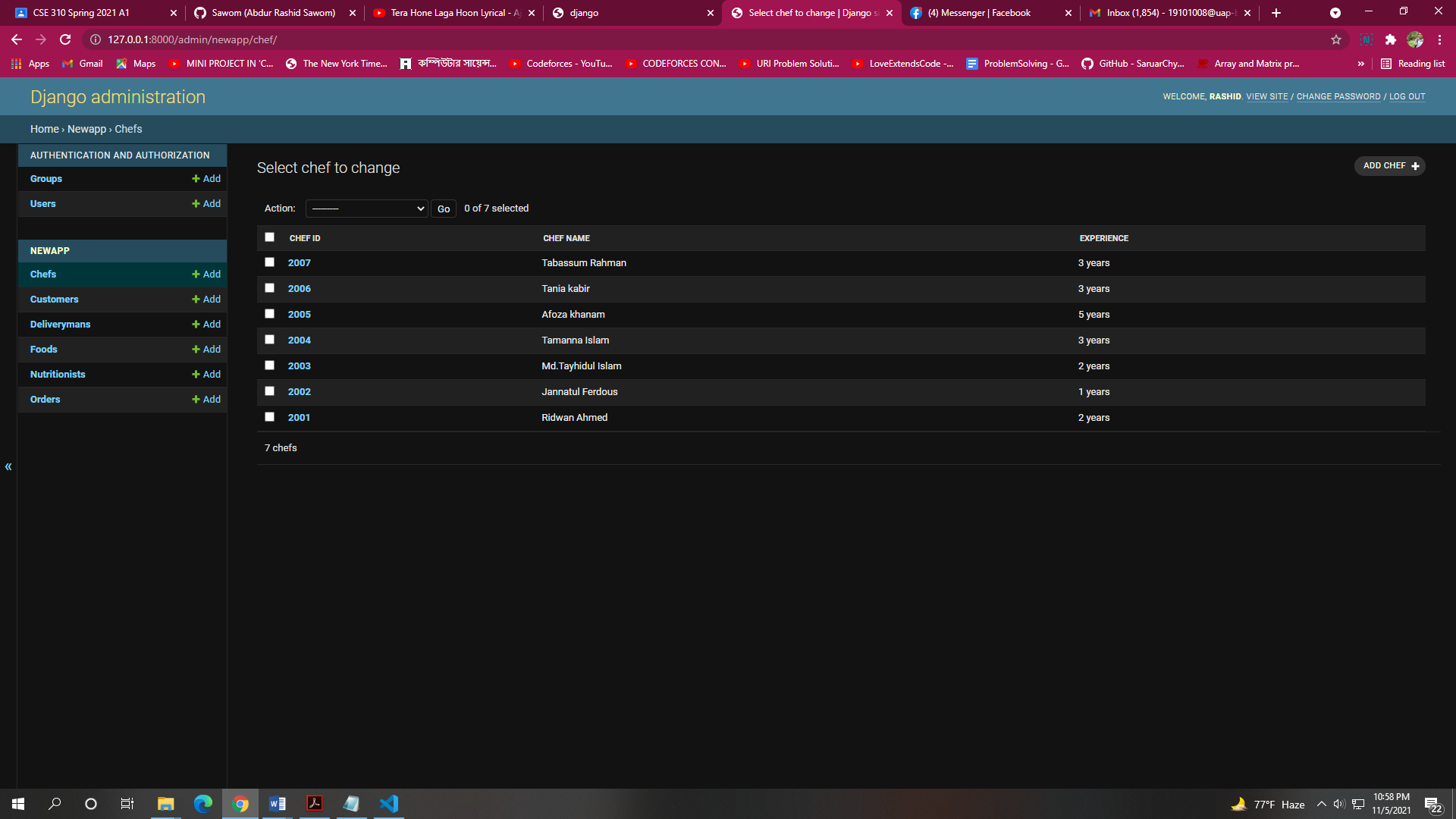 GitHub - Sawom/FoodNetwork_DjangoProject