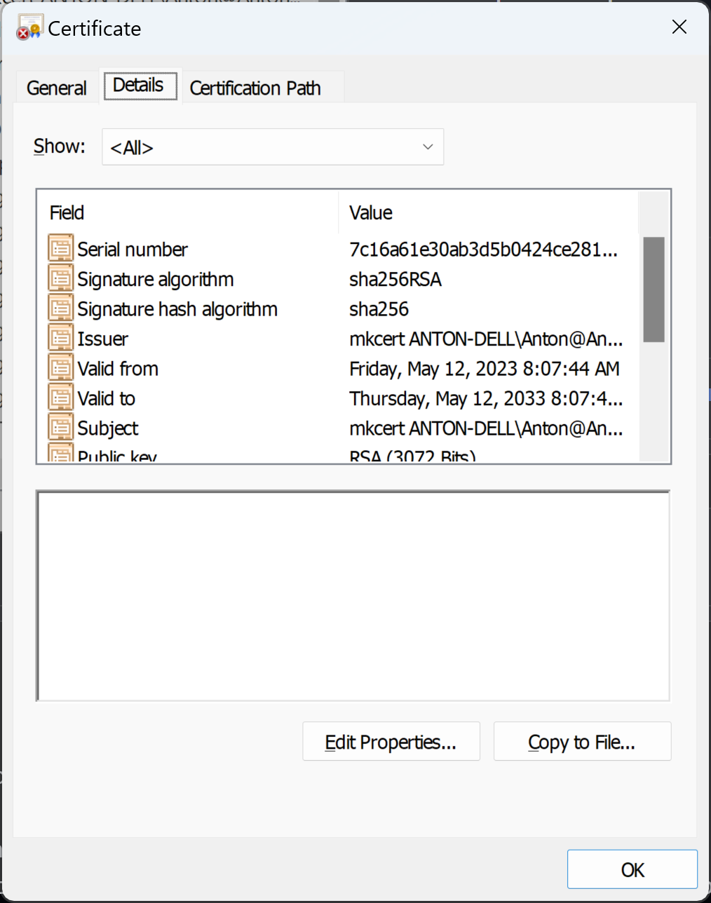 Certificate is generated with a wrong DateTime · Issue #524 · FiloSottile/mkcert · GitHub