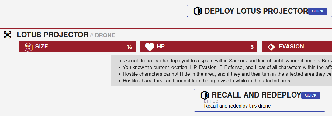 Inconsistent Drone Activations · Issue #145 · massif-press/lancer-data · GitHub