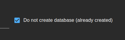Add a checkbox to "don't create" · Issue #268 · ioBroker/ioBroker.sql · GitHub