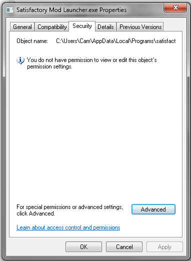 No Permissions To Update Mod Launcher · Issue 38 · Satisfactorymodding Satisfactorymodmanager