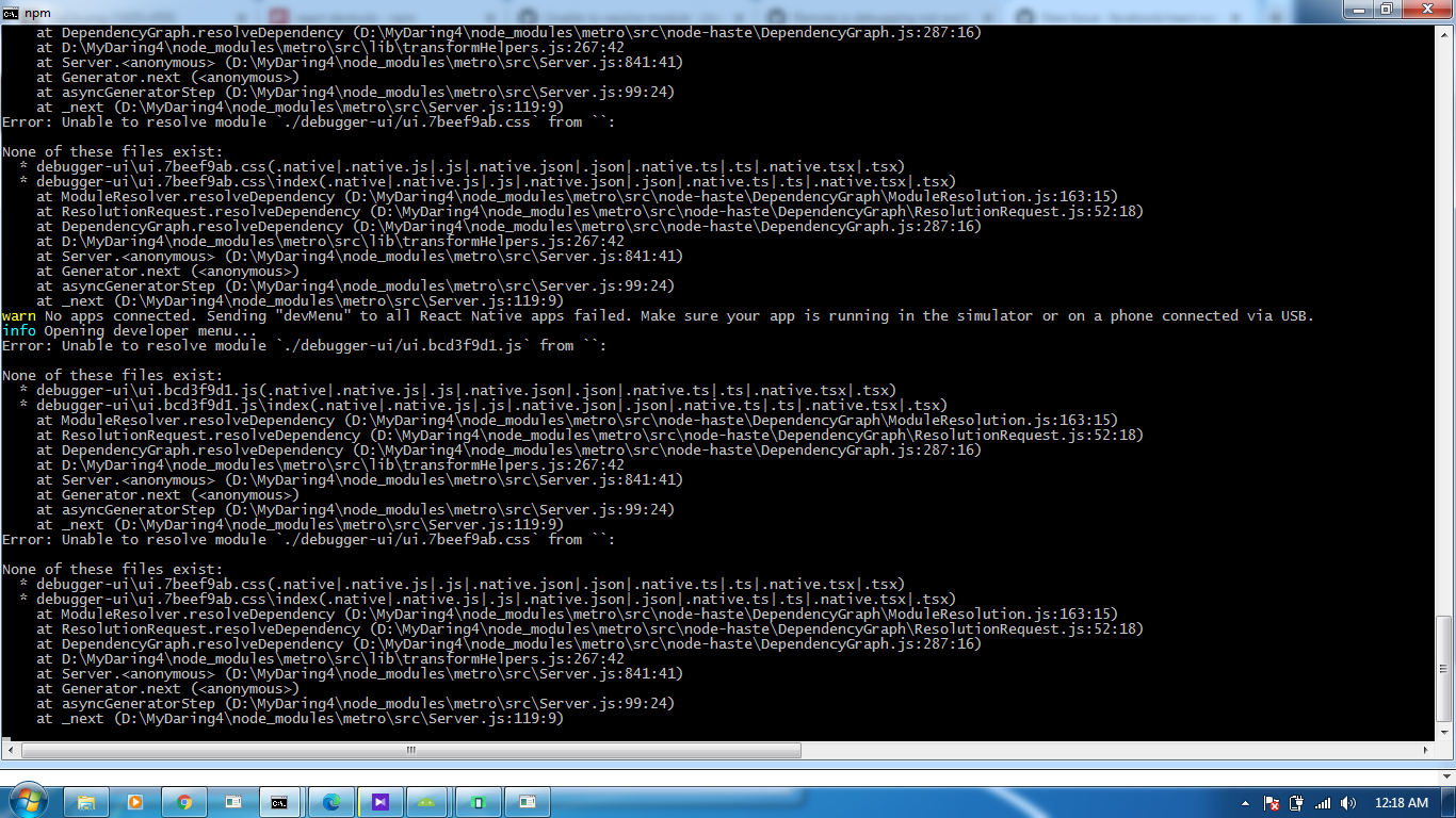 How I Cant Fixed With This Error For Debugger Ui Please Help Me · Issue 29294 · Facebook
