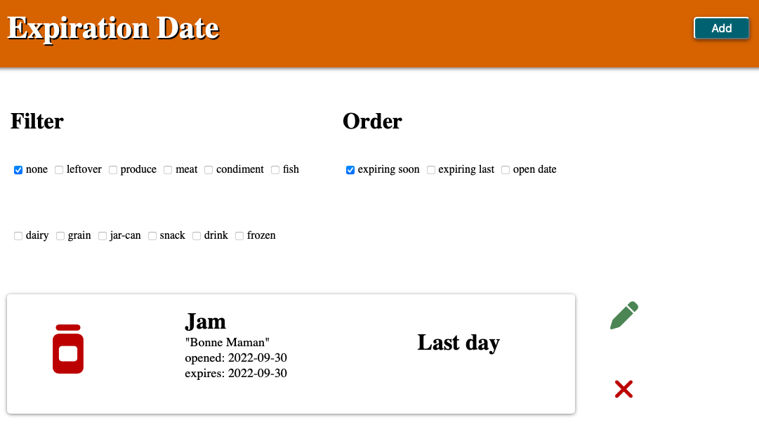 GitHub - SashaKurban/expiration-date-frontend: React webapp that allows user to save groceries ...
