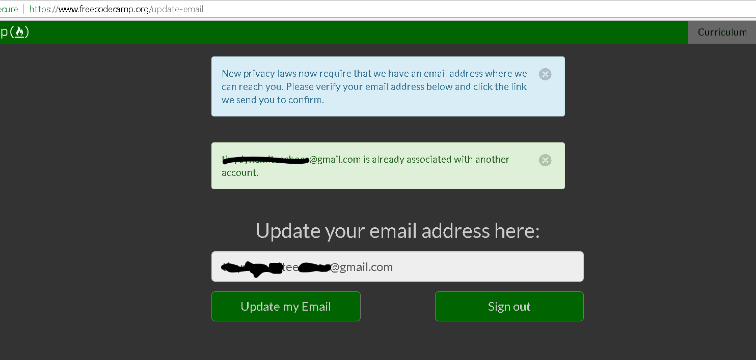 Login page loops with upgrade email message · Issue #17680 · freeCodeCamp/freeCodeCamp · GitHub