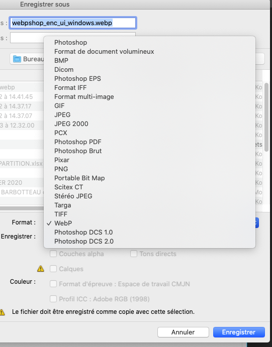 PS CC2019 Can't save ou export PSD to webp. · Issue #23 · webmproject/WebPShop · GitHub