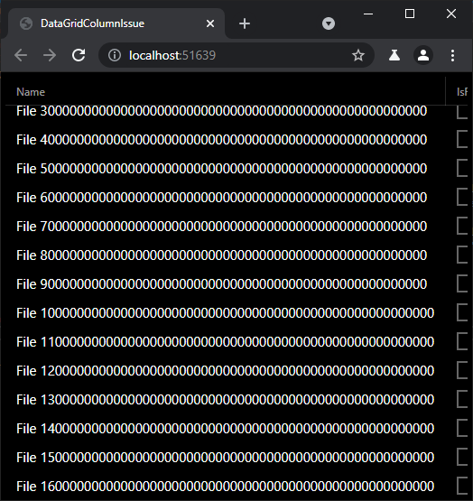 Wasm Wct Datagrid Has No Visual Scrollbars · Issue 6045 · Unoplatform Uno · Github