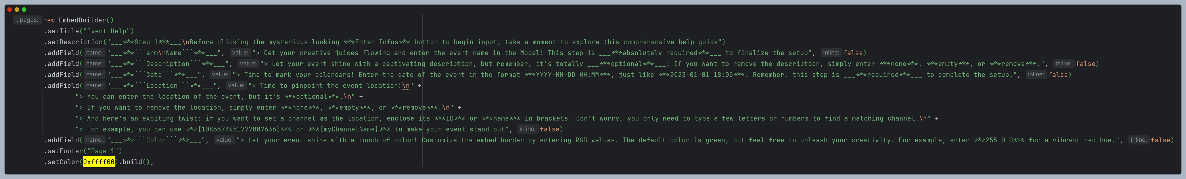 Embed Field Title Code Block Formatting · Issue 6167 · Discorddiscord Api Docs · Github 6685
