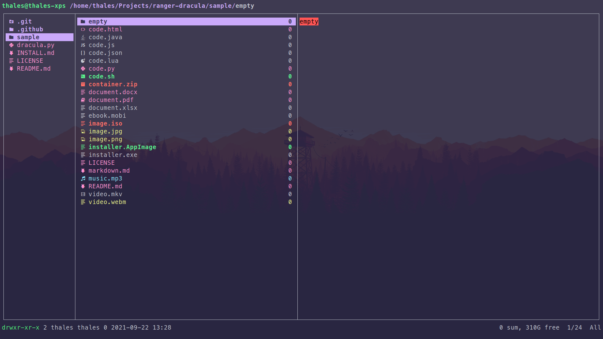 New Theme - ranger · Issue #629 · dracula/dracula-theme · GitHub