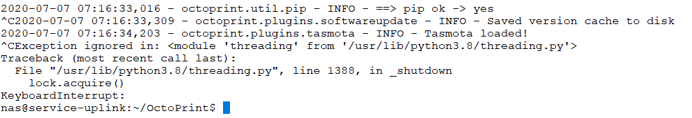 Restart and Stop Problem with Octoprint and Pyhton 3 · Issue #3637 ...