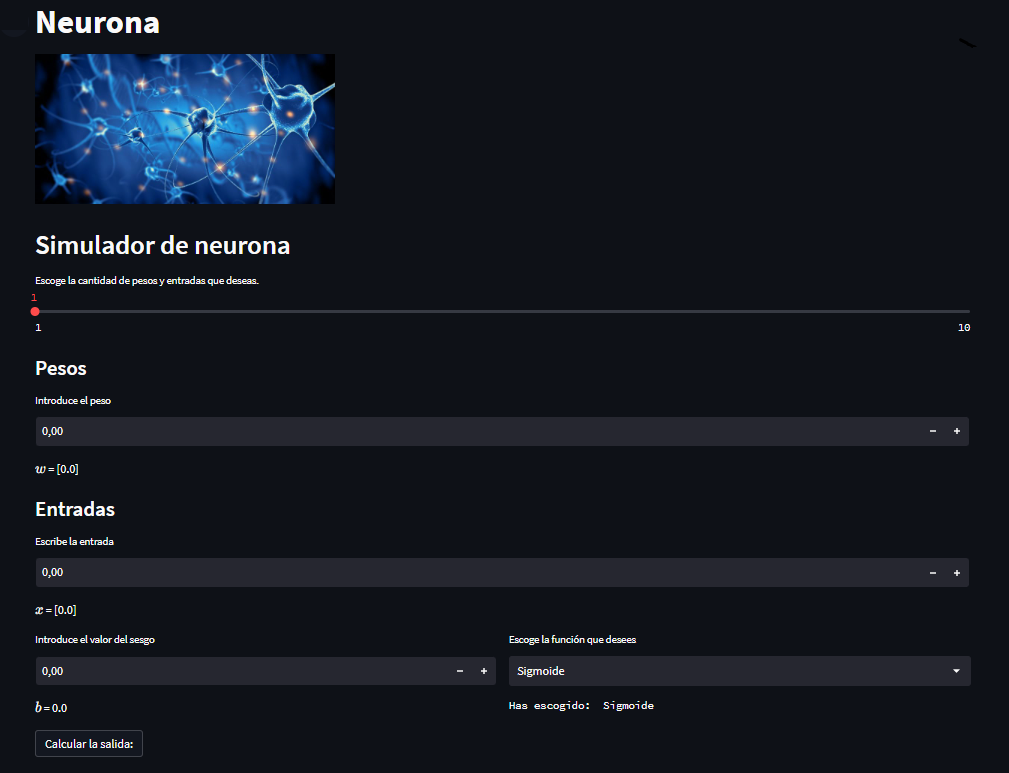 GitHub - Dem1urgo/NeuronaGenericaConFuncionDeActivacion: Neurona genérica con vector de entrada ...